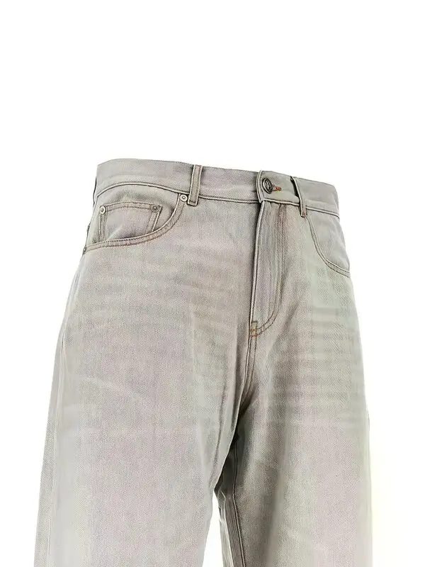 Palm Angels Five-pocket Jeans With Tonal Stitching