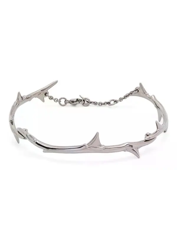 SHAUN LEANE Rose Thorn Linked Bracelet - Silver