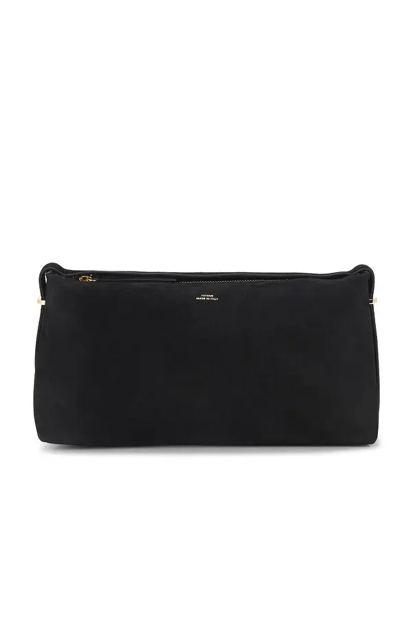 TOTEME Suede Scoop Clutch - Black