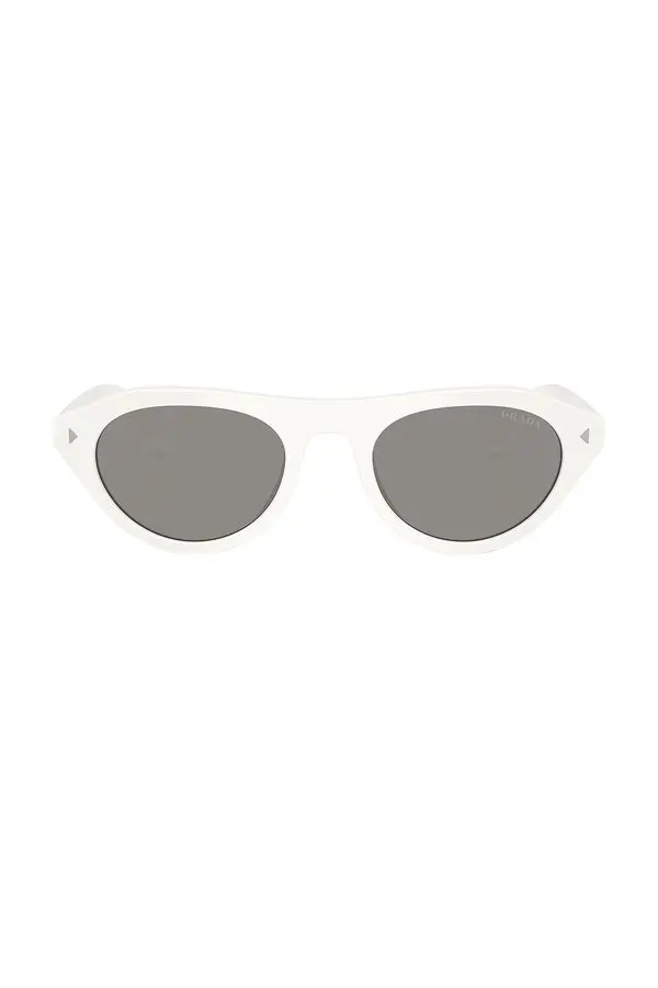Prada Round Sunglasses - Talc