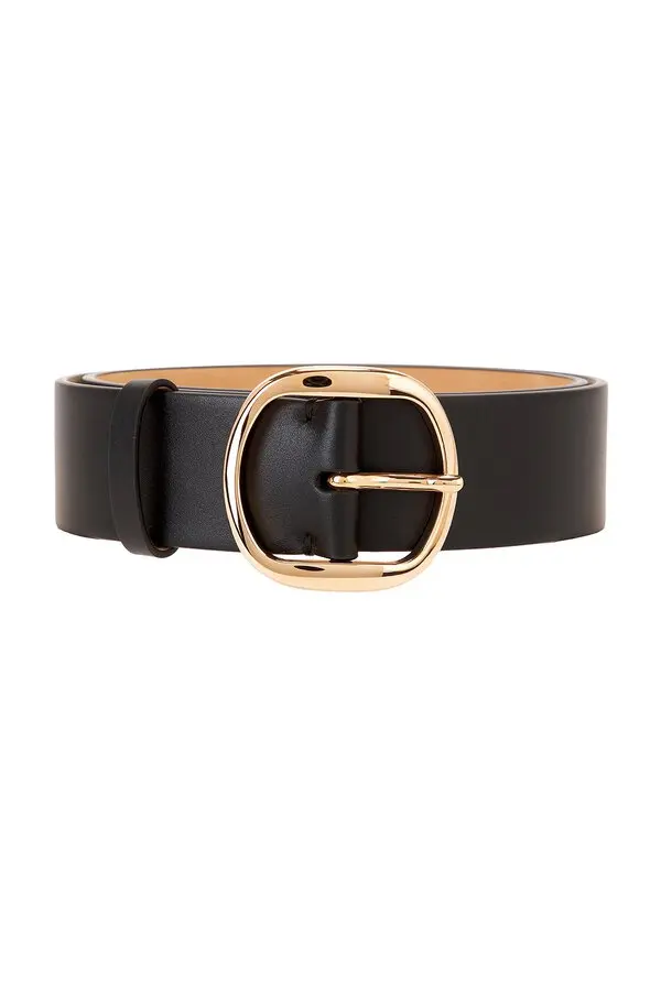 Gabriela Hearst Elster Buckle Leather Belt - Black