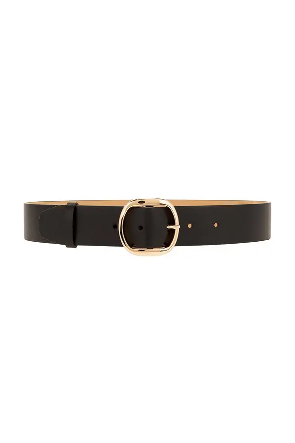 Gabriela Hearst Elster Buckle Leather Belt - Black