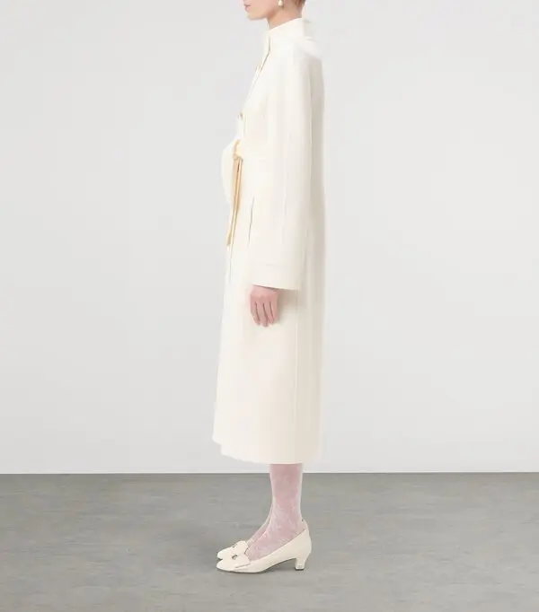 Valentino Garavani Wool-cashmere Double-breasted Overcoat - Ivory