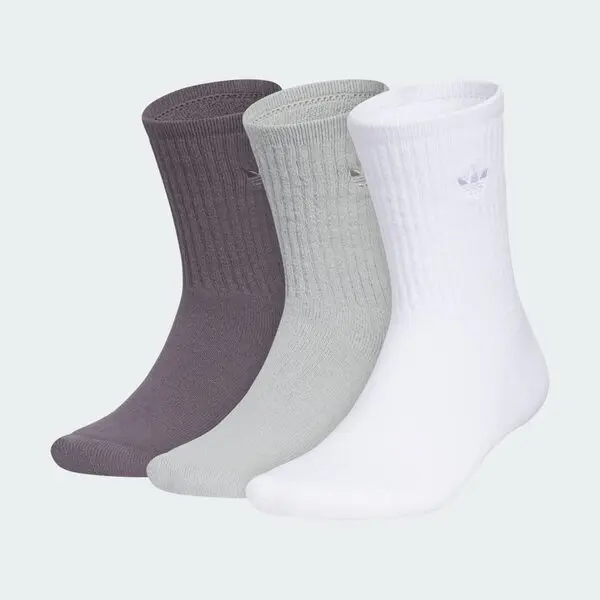 Adidas Originals Comfort 3-pack Crew Socks - Grey Strata