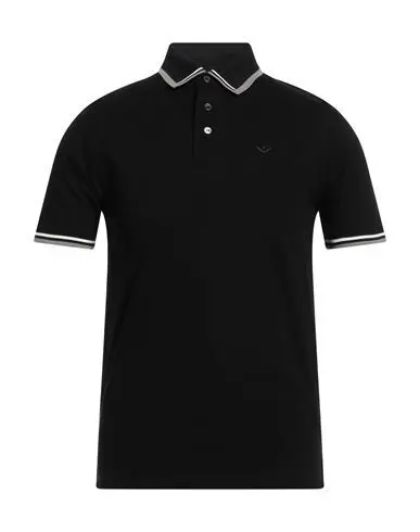 Emporio Armani Polo Shirt Turquoise Size Cotton - Black