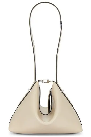 TOTEME Leather Scoop Wristlet Bag - Fawn