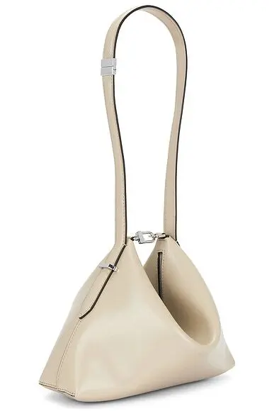 TOTEME Leather Scoop Wristlet Bag - Fawn
