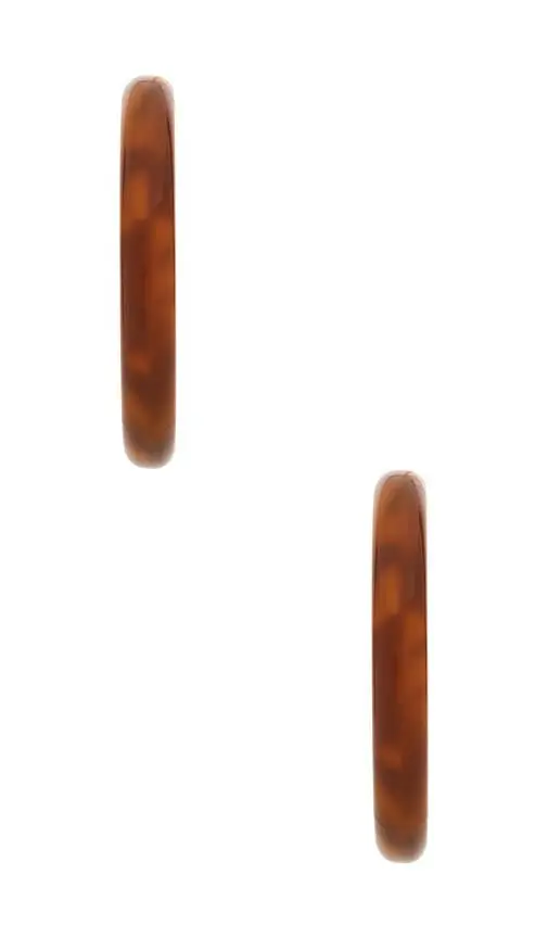 Lele Sadoughi Broadway Hoop Earrings