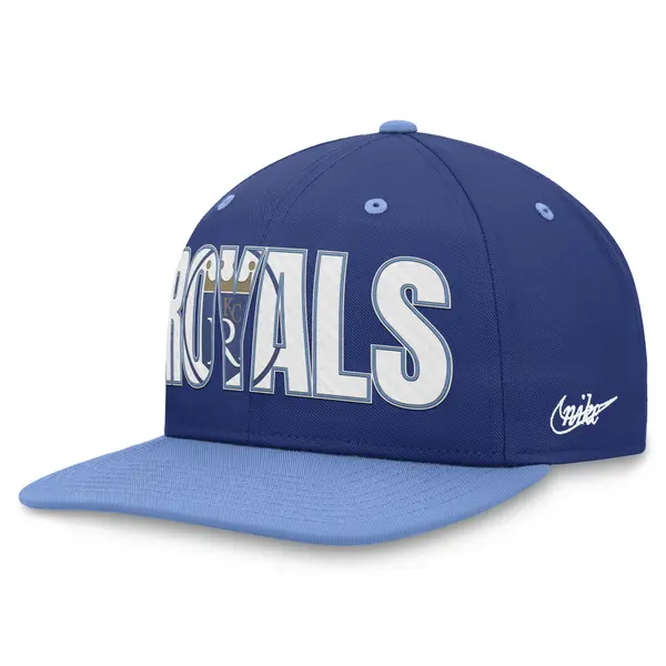 Nike Kansas City Royals Pro Cooperstown Mlb Adjustable Cap - Blue