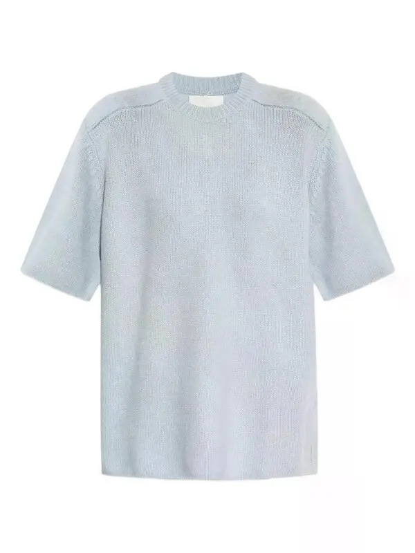 LISA YANG Short-sleeve Ribbed T-shirt - Blue