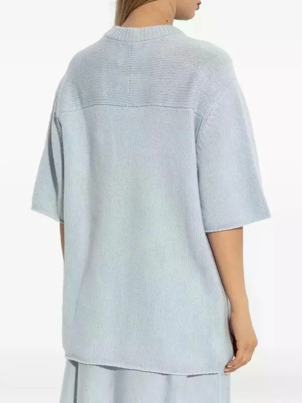 LISA YANG Short-sleeve Ribbed T-shirt - Blue