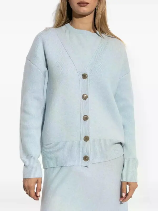 LISA YANG Ribbed Button Cardigan
