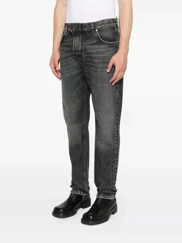 Balmain Logo-patch Jeans