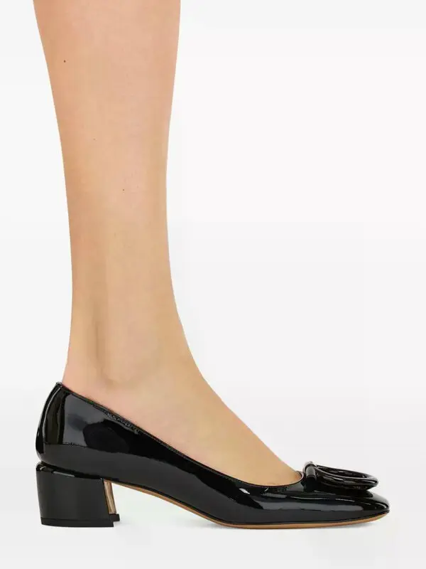 FERRAGAMO Gancini Square-toe Pumps