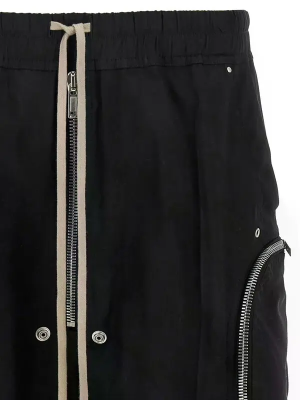 Rick Owens Bauhaus Zip-pocket Drawstring Shorts