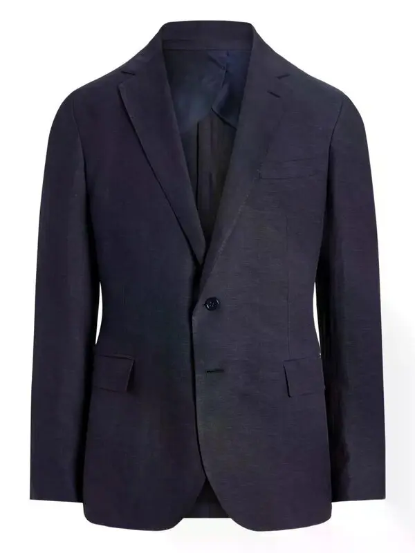 Ralph Lauren Purple Label Textured Single-button Blazer