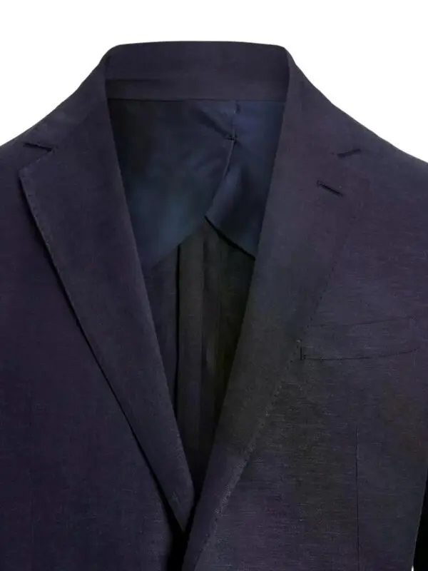 Ralph Lauren Purple Label Textured Single-button Blazer