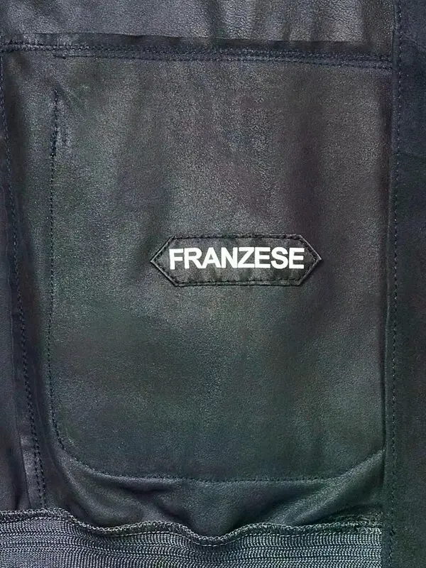 FRANZESE COLLECTION Double-slider Zip Leather Jacket