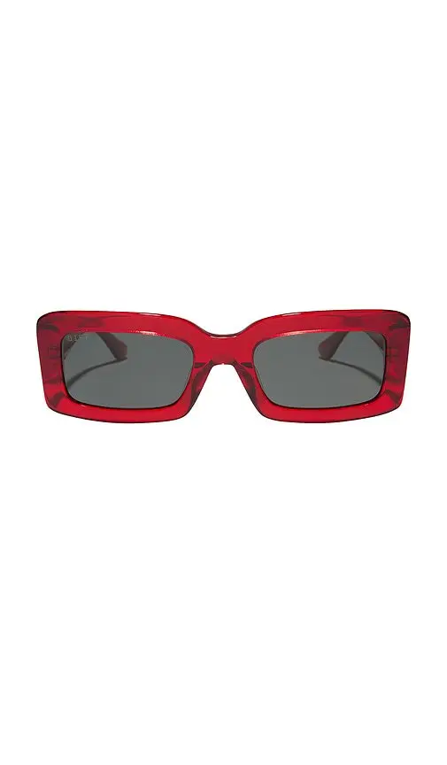 DIFF EYEWEAR Indy Sunglasses - Red Hot Summer & Grey Polarized