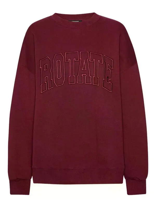 ROTATE BY BIRGER CHRISTENSEN Embroidered Crew-neck Sweatshirt