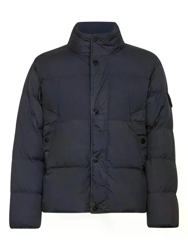 Stone Island Logo-patch Puffer Jacket - Blue