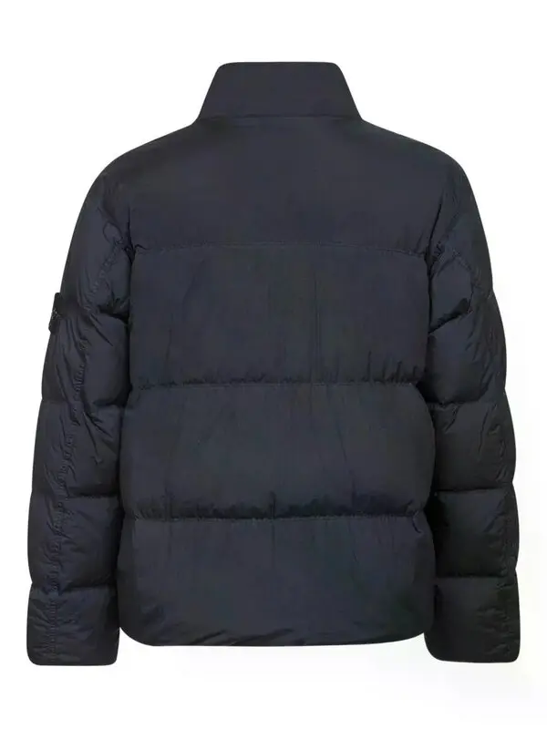 Stone Island Logo-patch Puffer Jacket - Blue