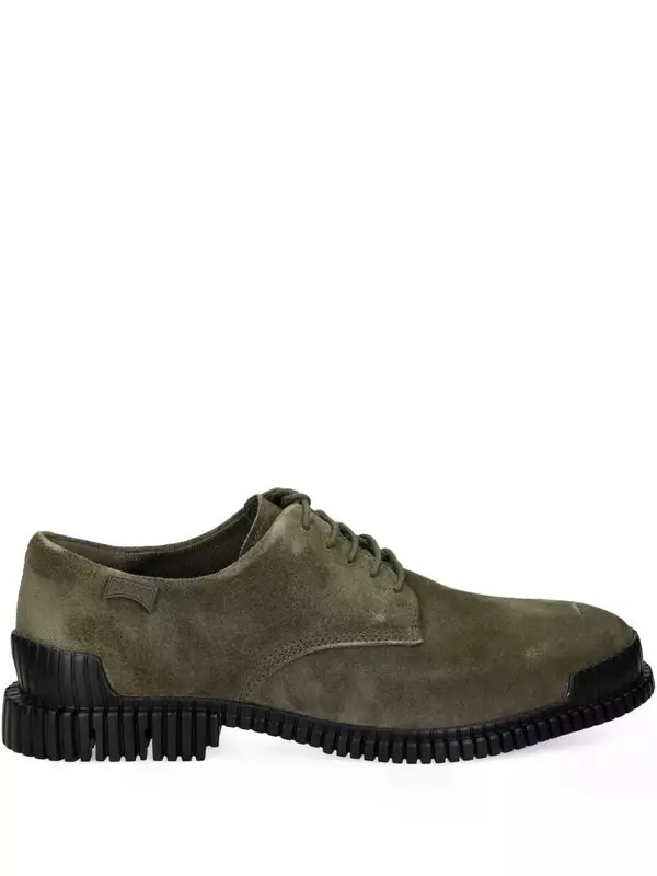 Camper Lace-up Suede Shoes - Green