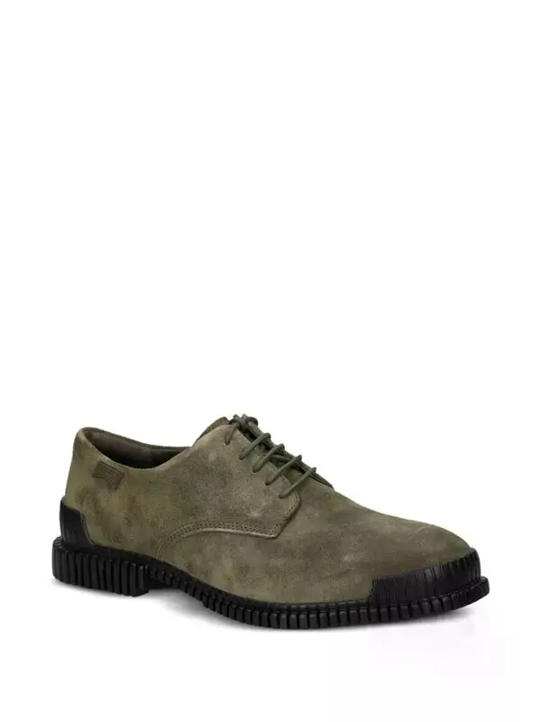 Camper Lace-up Suede Shoes - Green