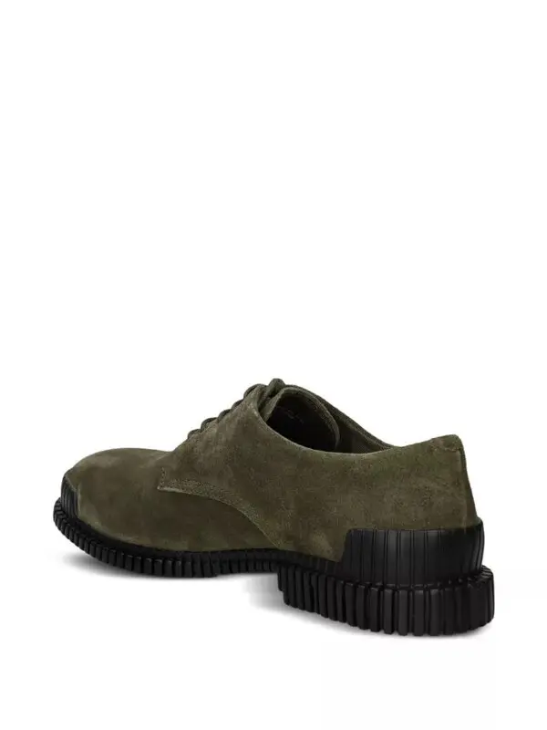 Camper Lace-up Suede Shoes - Green