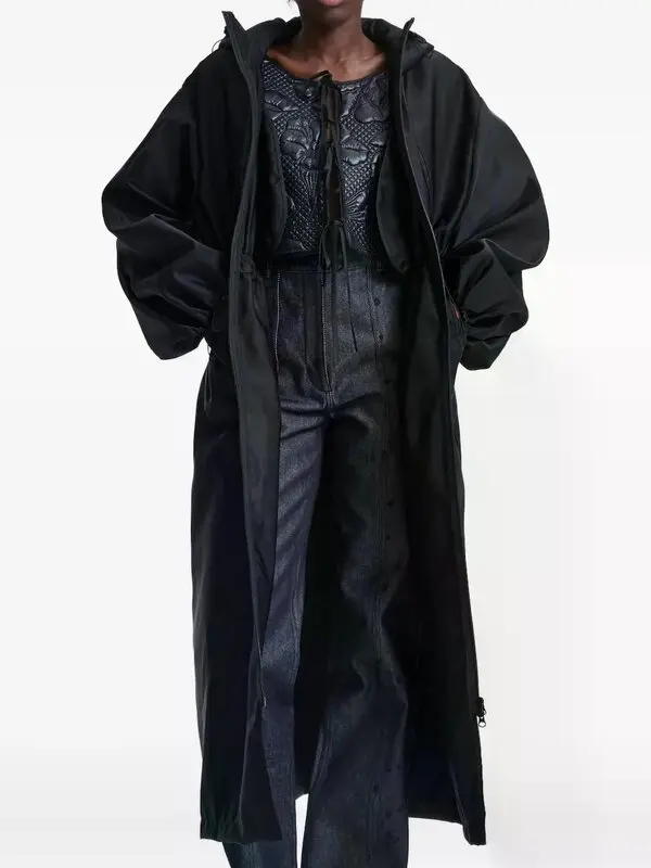 Cecilie Bahnsen Hooded Drawstring Parka Coat