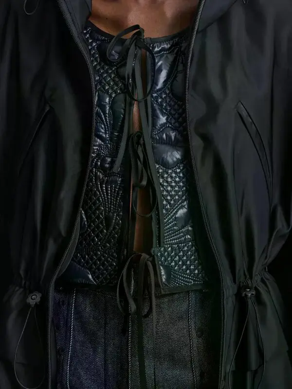 Cecilie Bahnsen Hooded Drawstring Parka Coat