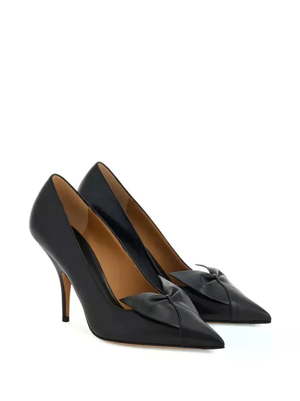 FERRAGAMO 70mm Bow Pointed Pumps