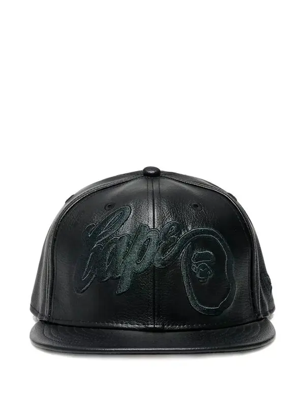 A BATHING APE X New Era Leather Baseball Cap