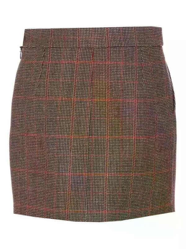 Chloé Plaid Mini Skirt