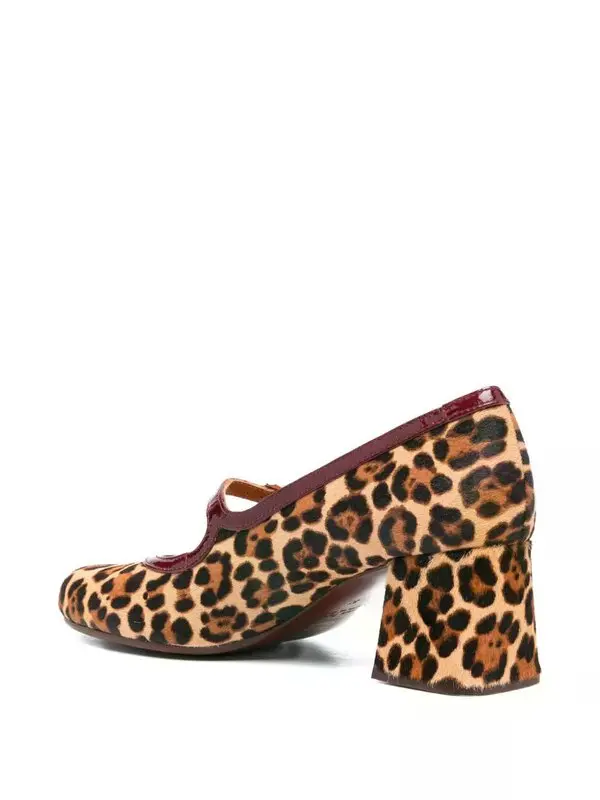 Chie Mihara 60mm Leopard-print Block-heel Pumps