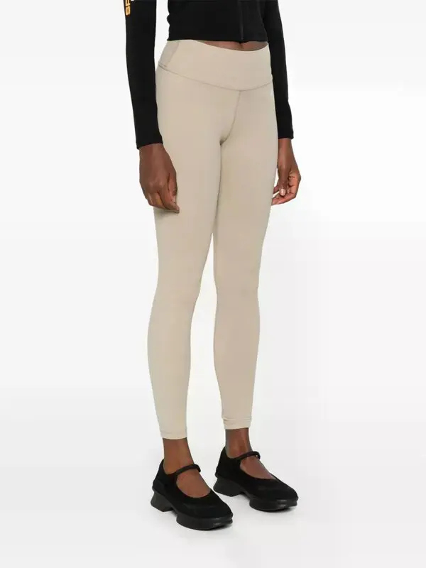 SPORTY & RICH Logo-print Performance Leggings - Neutrals