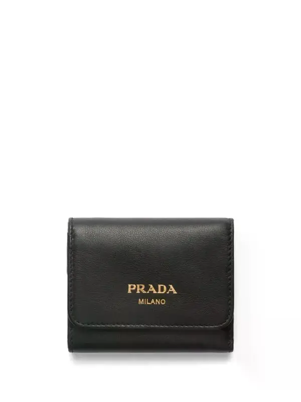 Prada Saffiano Small Leather Wallet - Black