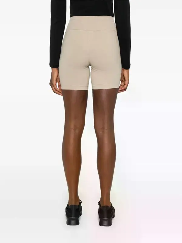 SPORTY & RICH Sr Runner Logo Biker Shorts - Neutrals