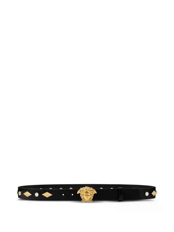 Versace Medusa Buckle Belt - Black