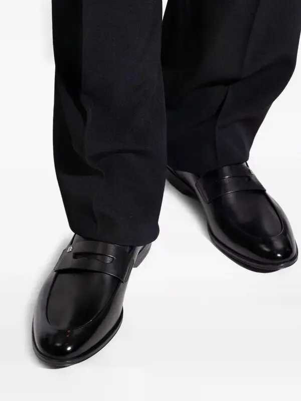 Bally Leather Penny Loafers - Black | Editorialist display picture 1