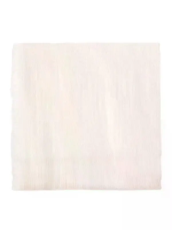 Elisabetta Franchi Ribbed Frayed-edge Scarf - Neutrals