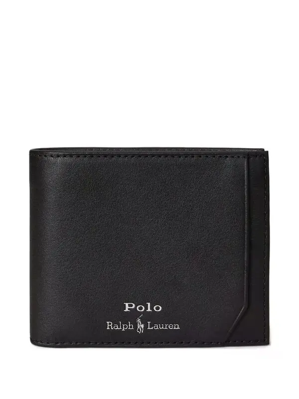 Polo Ralph Lauren Leather Bi-fold Wallet - Black