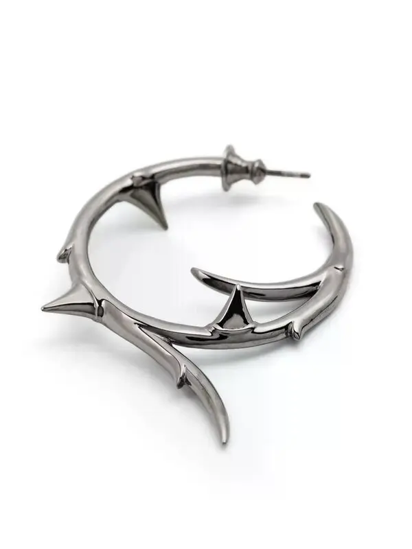 SHAUN LEANE Large Rose Thorn Hoop Earrings
