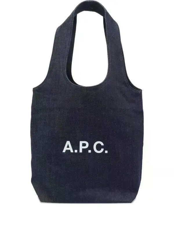 A.p.c. Ninon Medium Denim Tote Bag