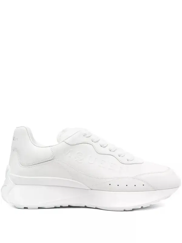 Alexander McQueen Oversized Logo-embossed Sneakers - White