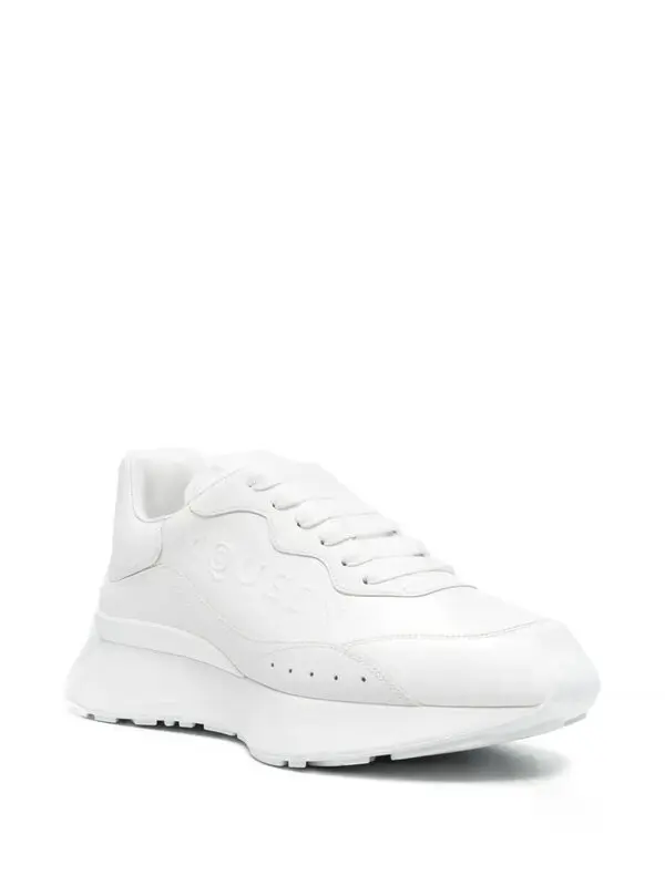 Alexander McQueen Oversized Logo-embossed Sneakers - White