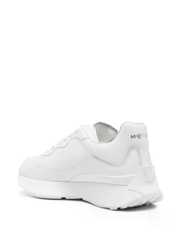 Alexander McQueen Oversized Logo-embossed Sneakers - White