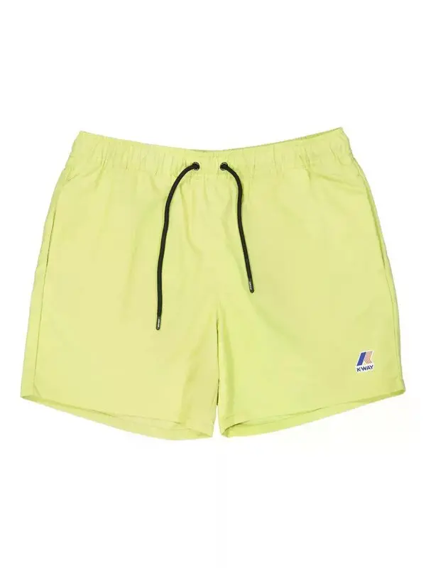 K-WAY Drawstring-waist Swim Shorts - Green