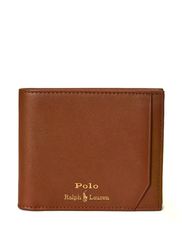 Polo Ralph Lauren Medium Leather Bifold Wallet - Brown