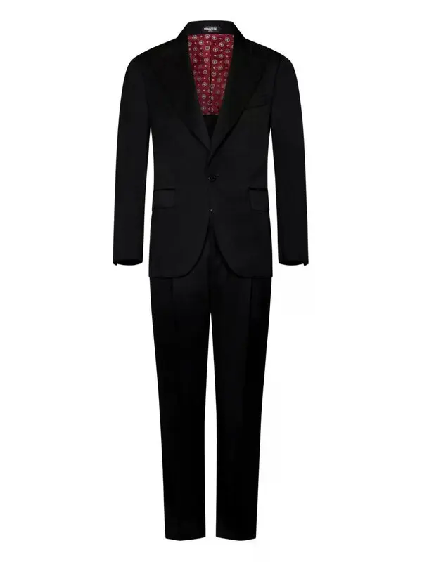 FRANZESE COLLECTION James Bond Pinstripe Peak-lapel Suit - Black